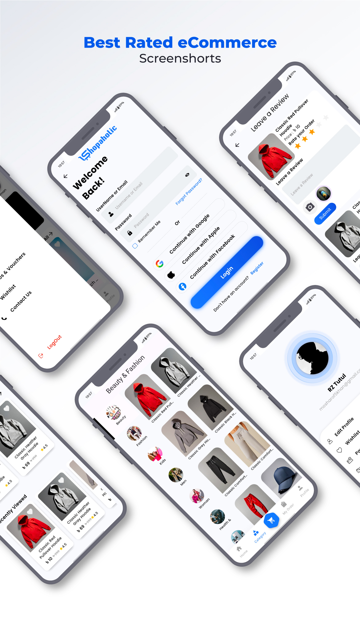 Shopaholic: Complete eCommerce System– Android & iOS Apps with Web & Admin Panel by arcadexit